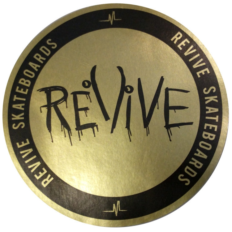Revive Gold Sticker – 418 SKATE SHOP